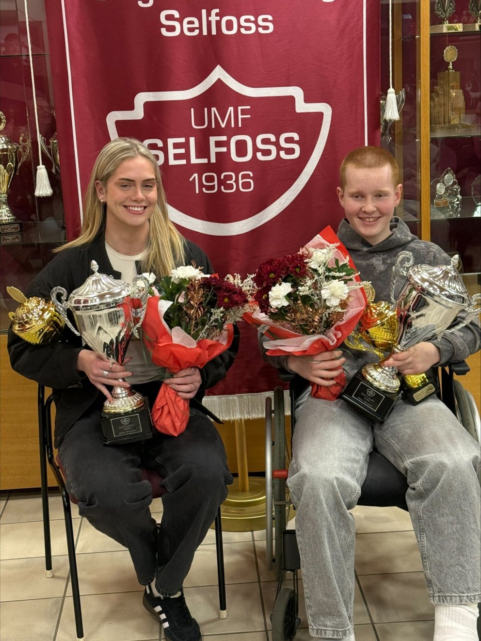 Eva María og Eric Máni íþróttafólk Umf.Selfoss | Ungmennafélag Selfoss